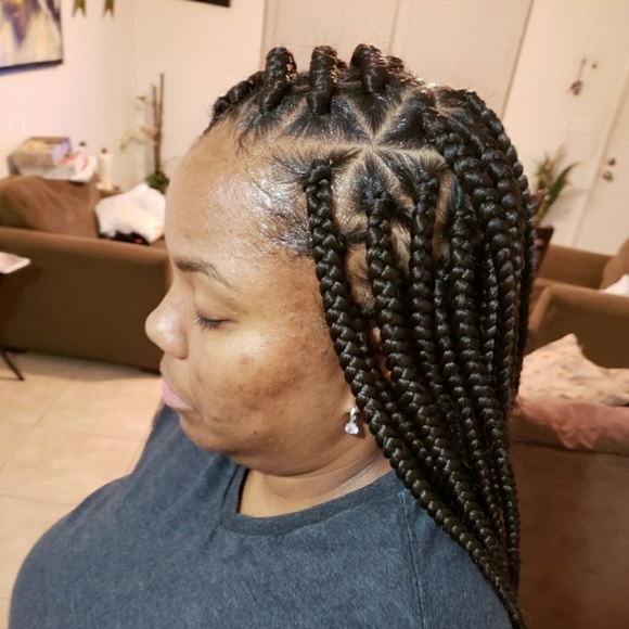 Other | Triangle Part Medium Braids | Poshmark